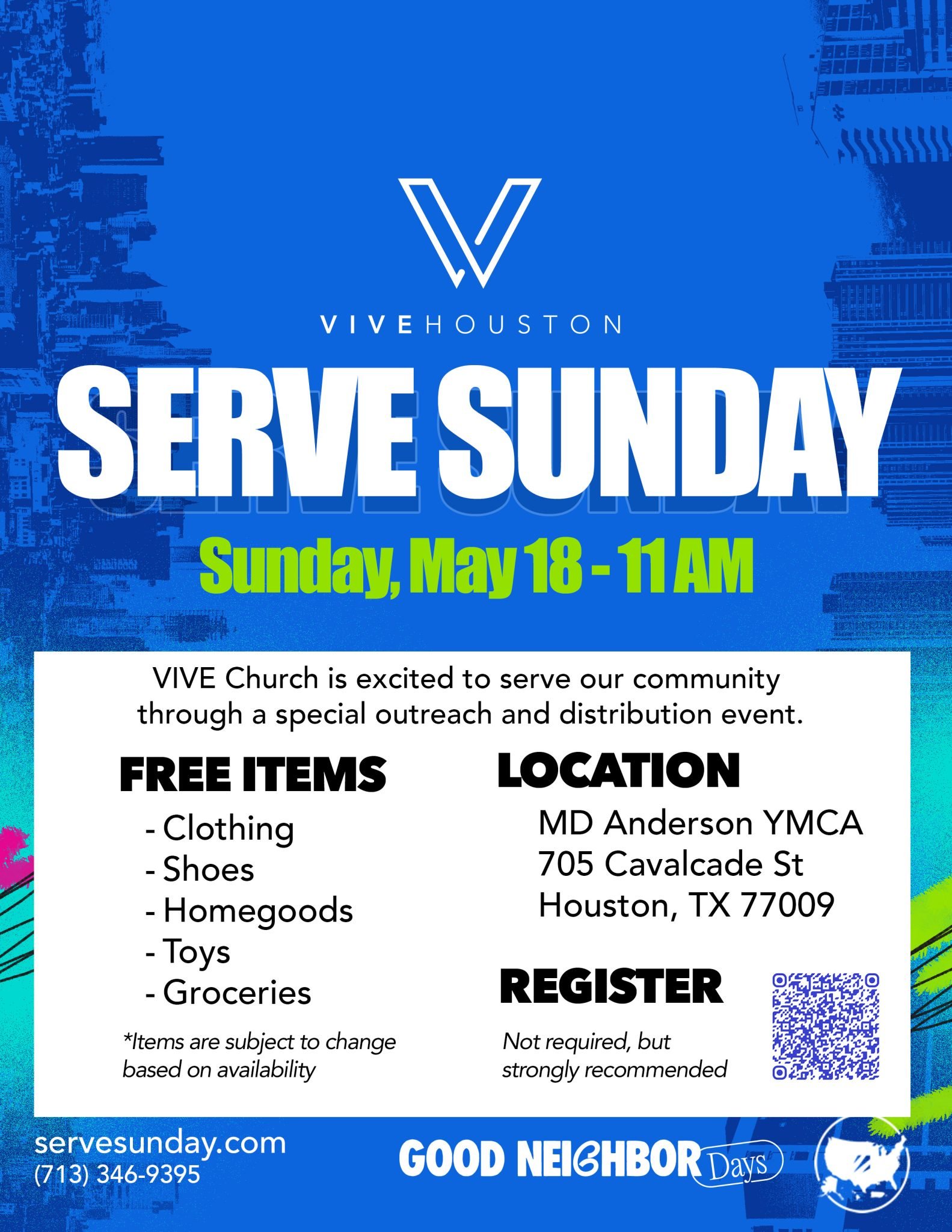 Serve Sunday - Community Outreach in Northside Houston
